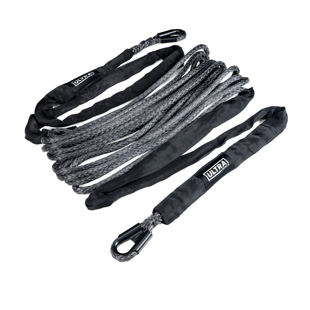 25 Meter Winch Rope Replacement Black - Solid Eyelet – 4x4 Factory SA ...